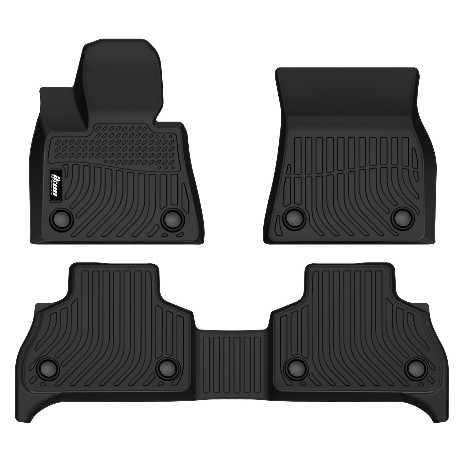 Ikon Motorsports 3D TPE Floor Mats Compatible With 2019-2024 BMW X5 G05 ...