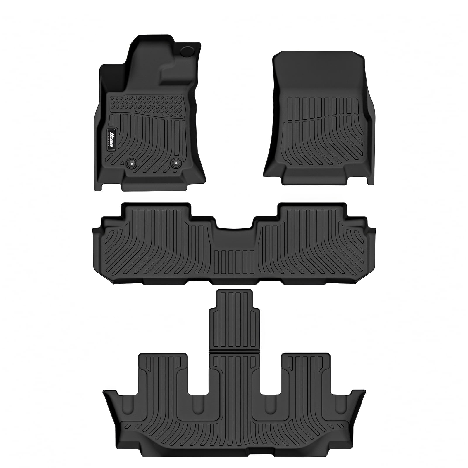 Ikon Motorsports 3D TPE Floor Mats Compatible with 2019-2025 Subaru ...