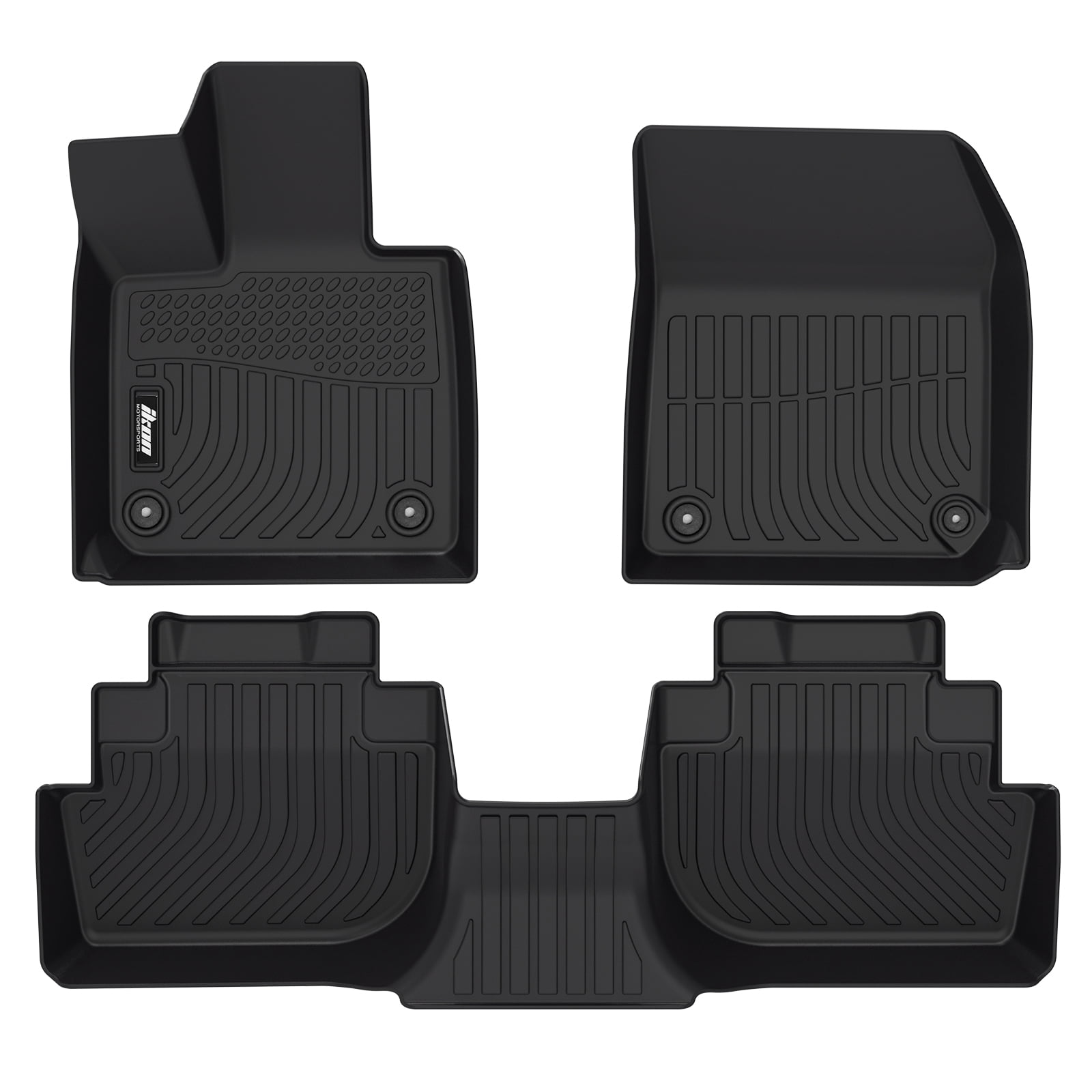 Ikon Motorsports 3D TPE Floor Mats Compatible With 2023-2025 VinFast ...