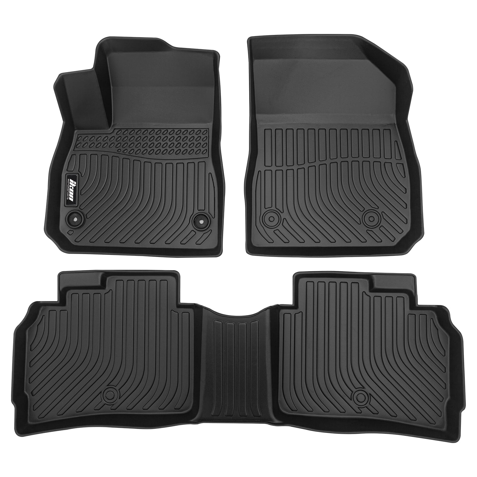 Ikon Motorsports 3D TPE Floor Mats Compatible with 2016-2025 Chevrolet ...