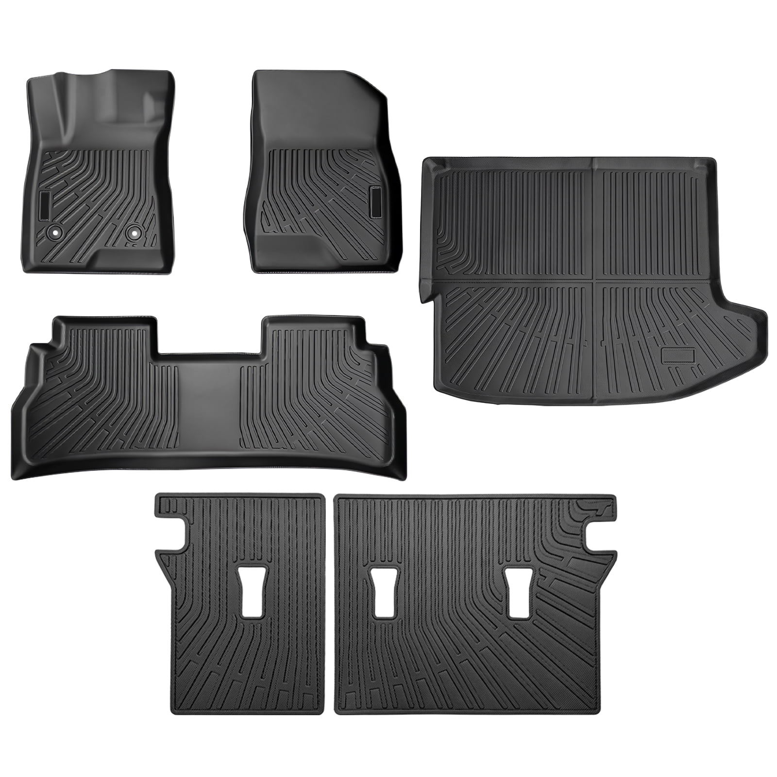 Ikon Motorsports 3D TPE Floor Mats& Trunk Mat& Backrest Mats Compatible ...