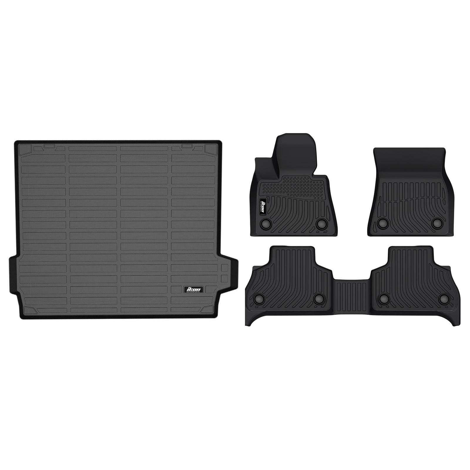 Ikon Motorsports 3D TPE Floor Mats + Trunk Mat Compatible with 2019 ...