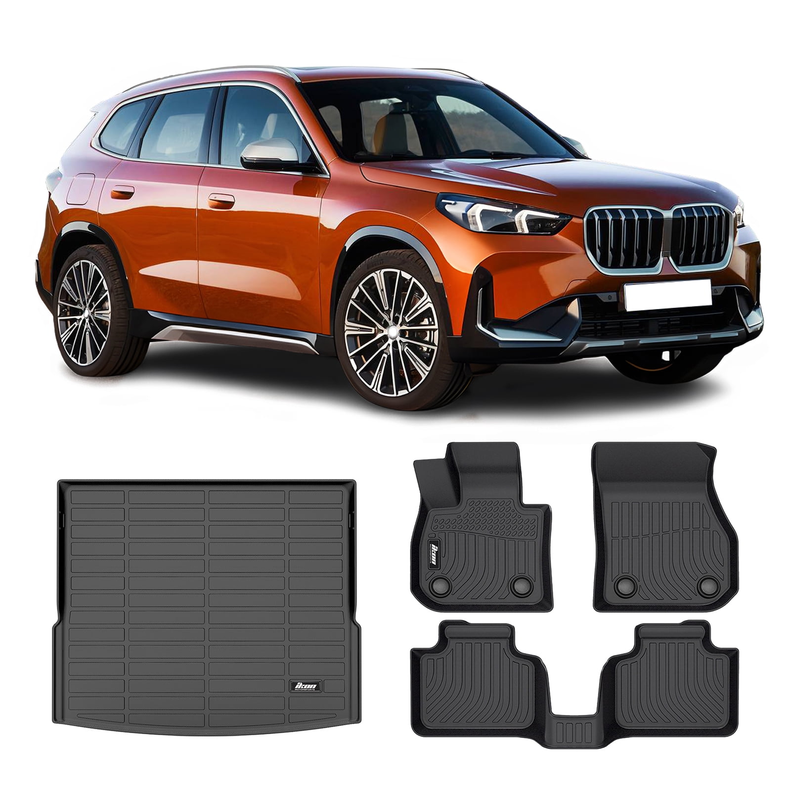 Ikon Motorsports 3D TPE Floor Mats + Trunk Mat Compatible with 2023 ...