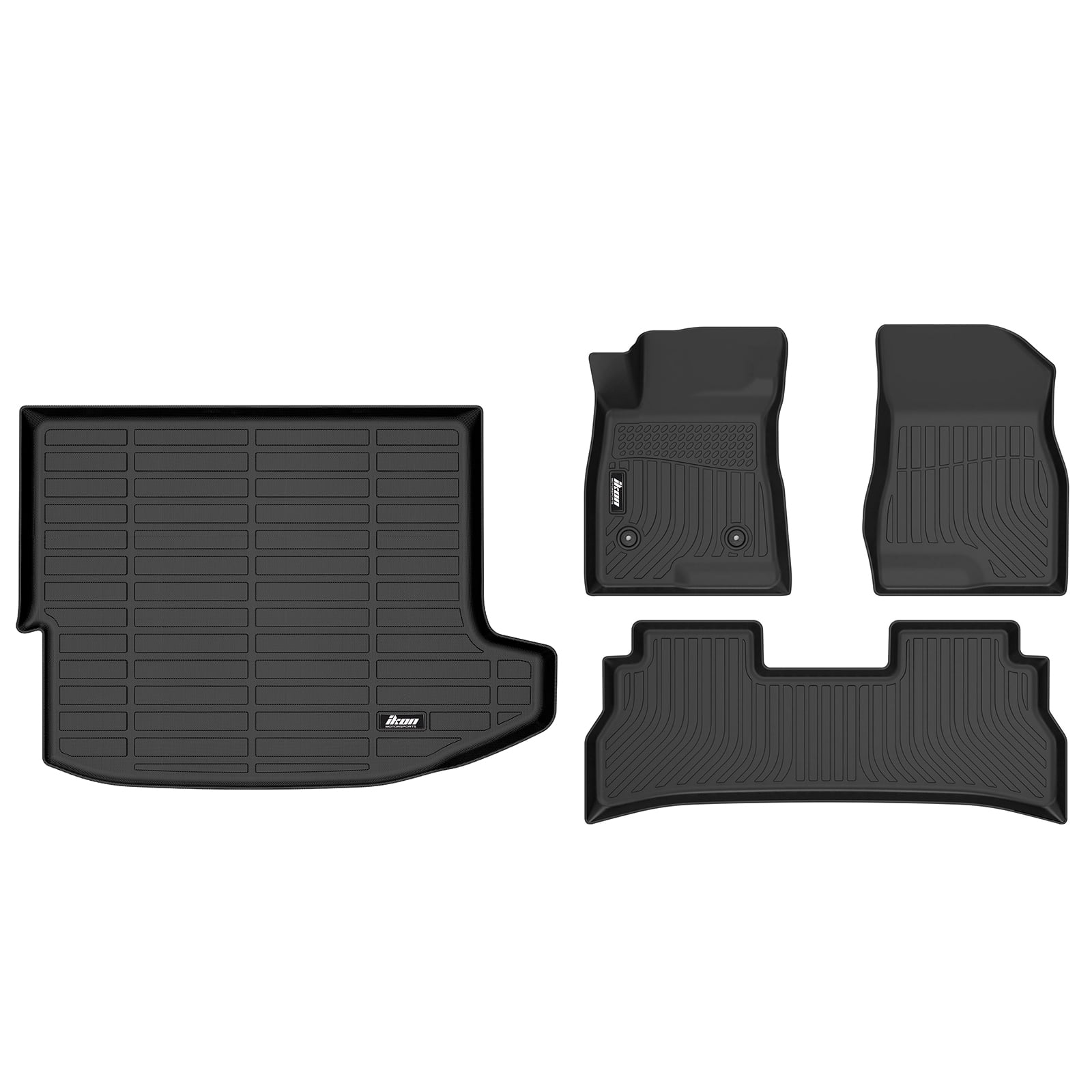 Ikon Motorsports 3D TPE Floor Mats + Trunk Mat Compatible with 2024 ...