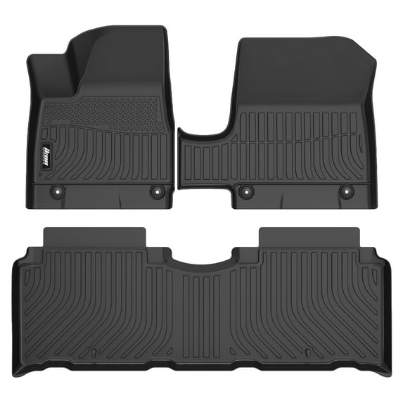 Ikon Motorsports 3PCS 3D TPE All Weather Floor Mats Cargo Liner Carpets ...