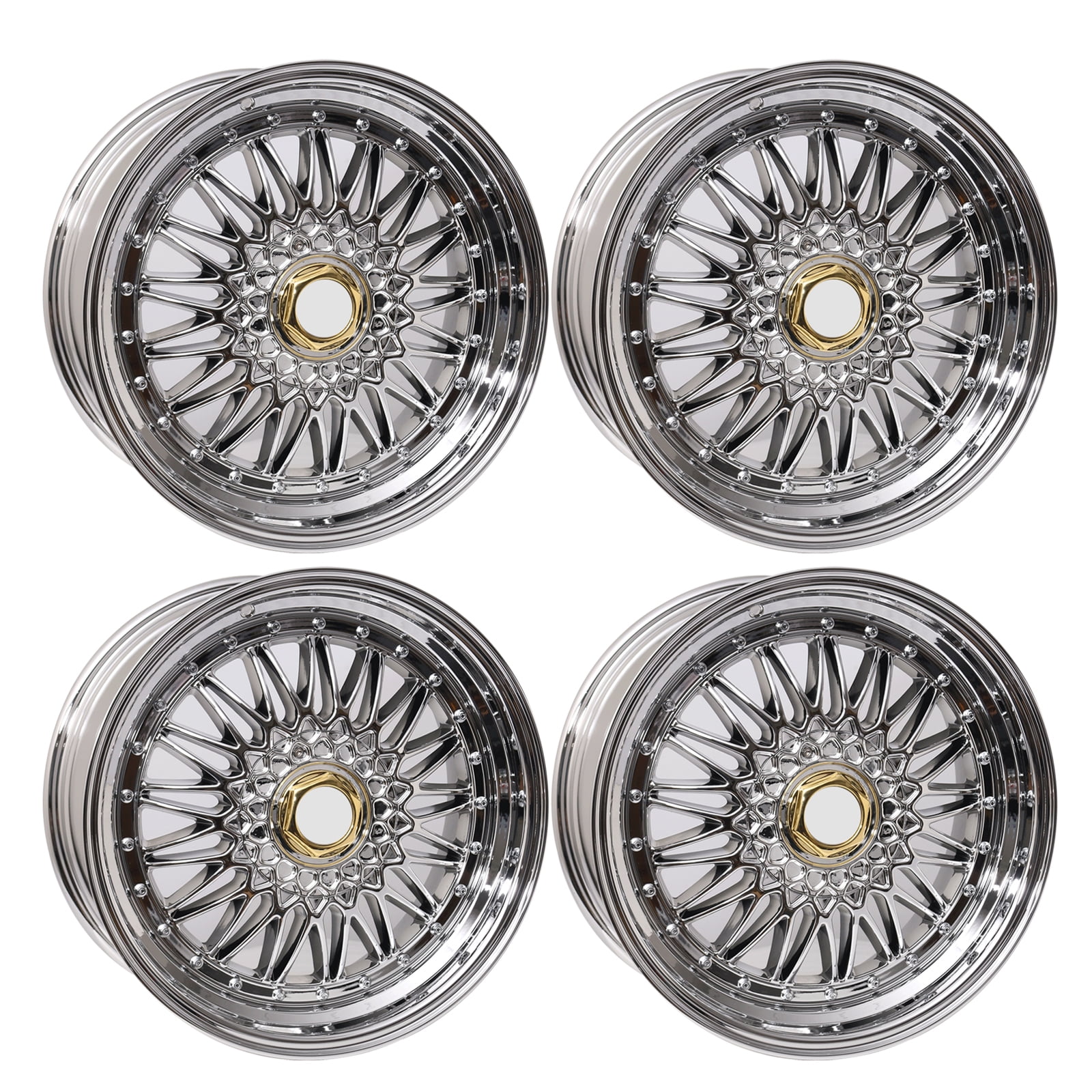 Ikon Motorsports (4) 18X8.0 +35 5X114.3 / 5X120 Step Lip Deep Dish Mesh ...