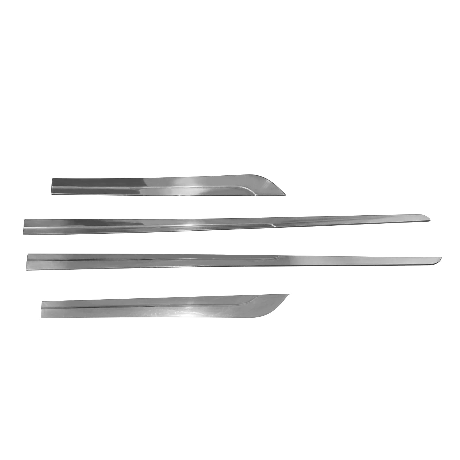 Ikon Motorsports 4PCSLower Door Line Sill Garnish Body Molding Trim ...