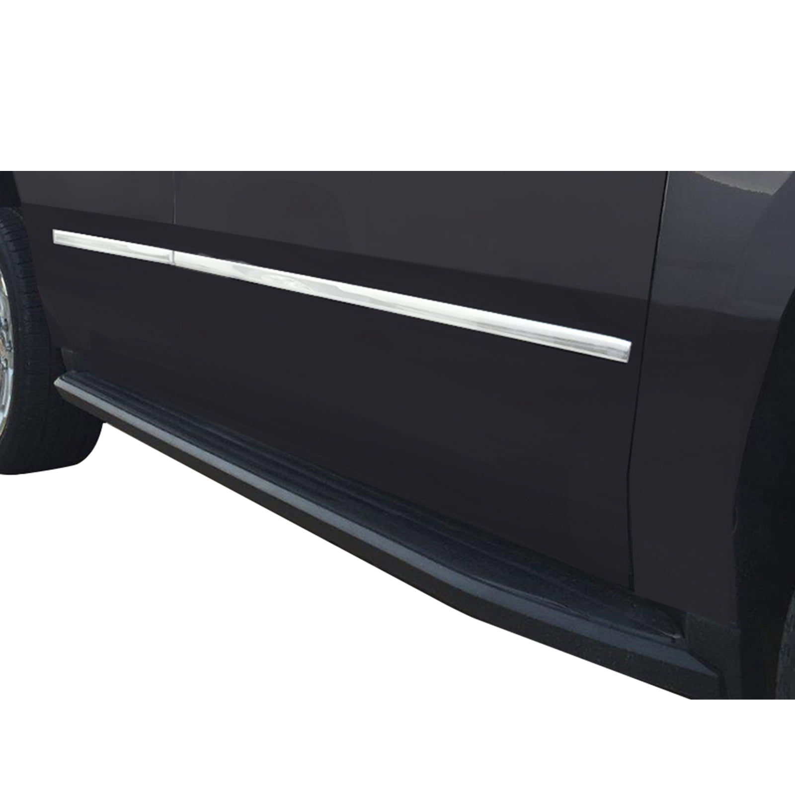 Ikon Motorsports 4PCSLower Door Line Sill Garnish Body Molding Trim ...