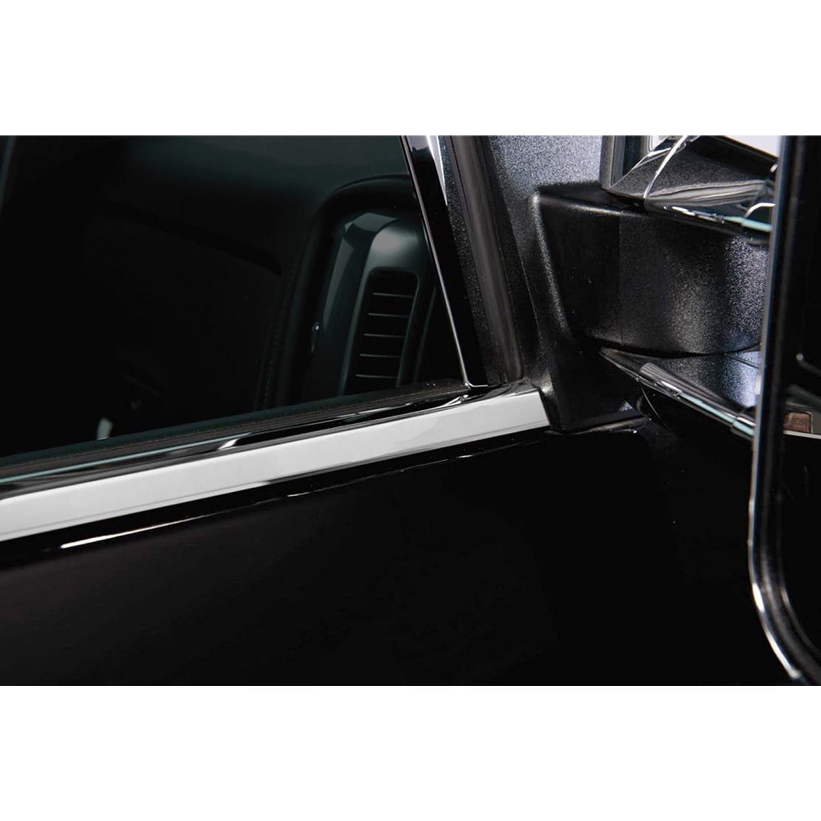 Ikon Motorsports 4PCSOuter Weatherstrip Window Molding Edge Trim Seal ...