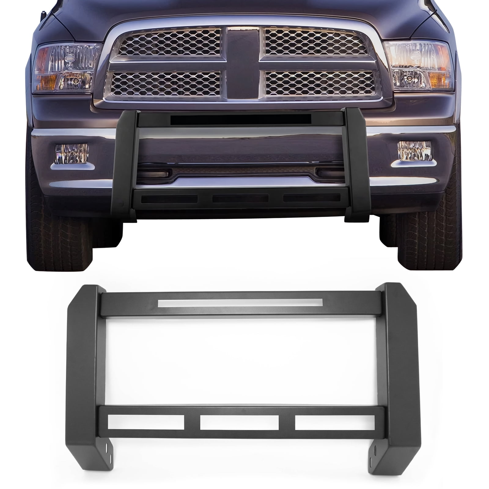 Ikon Motorsports Bull Bar Front Push Brush Bumper Grille Guard ...