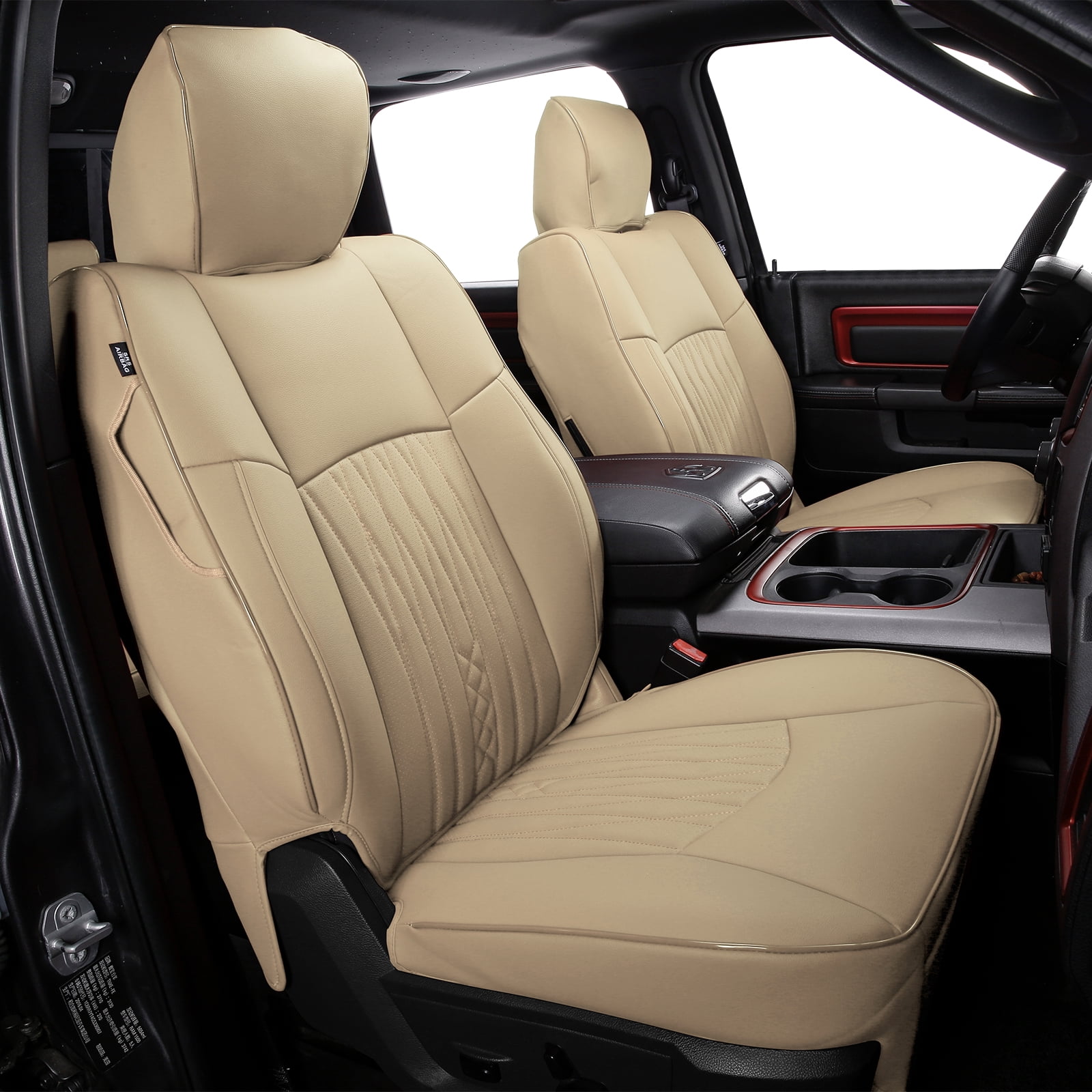 Ikon Motorsports Car Seat Covers Fits 2013-2025 Dodge Ram 1500& 2013 ...