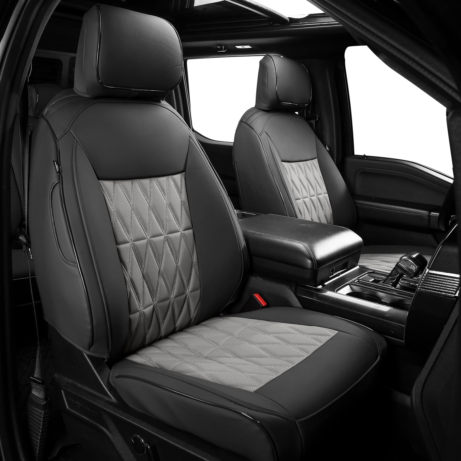 Ikon Motorsports Car Seat Covers Fits 2015-2020 Ford F-150& 2017-2022 F ...