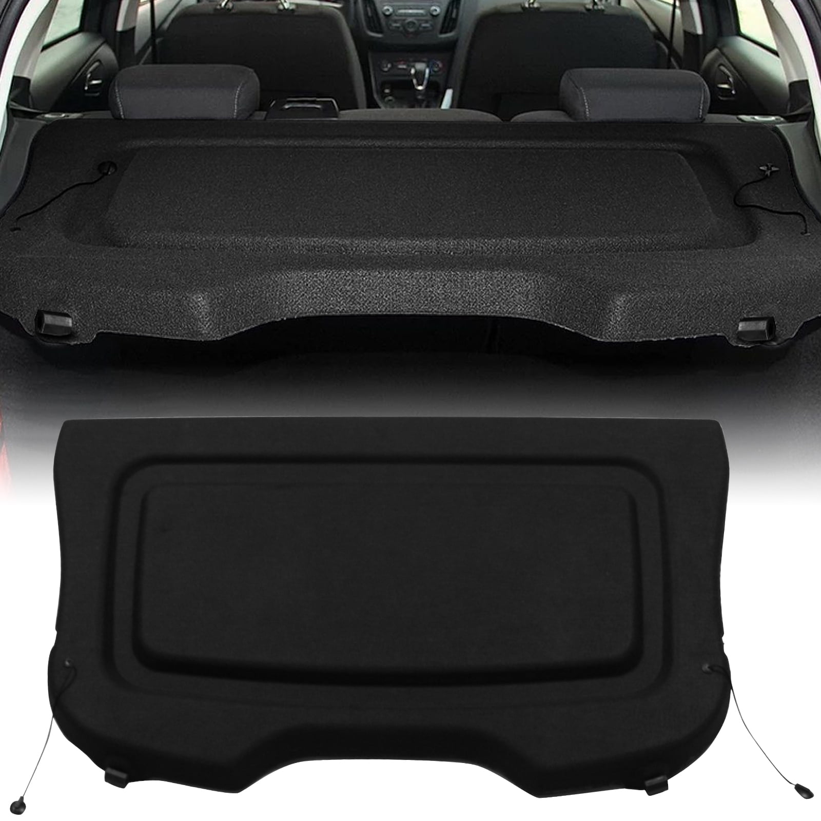 Ikon Motorsports Cargo Cover Compatible with 12-18 Ford Focus Hatchback ...
