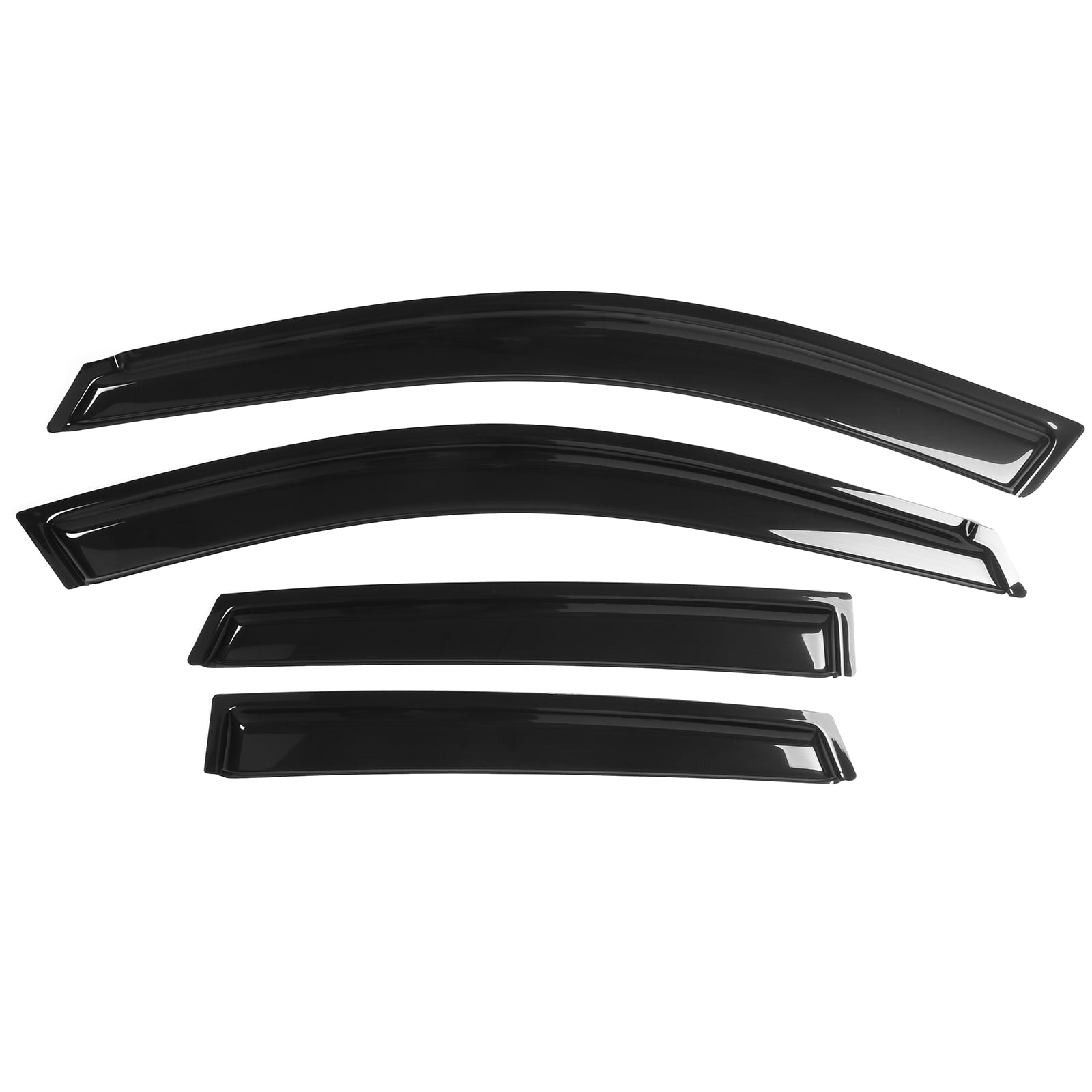 Ikon Motorsports Acrylic Window Visors, Smoke Tinted Deflector, Fits ...