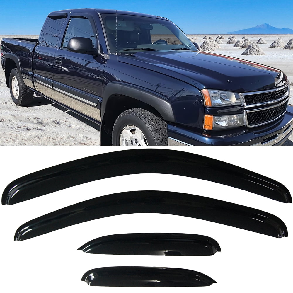 Ikon Motorsports Window Visors Compatible with 2007-2014 Chevy ...