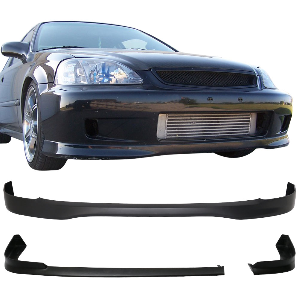 Ikon Motorsports Compatible with 01-03 Honda Civic EM2 2DR TR Style ...