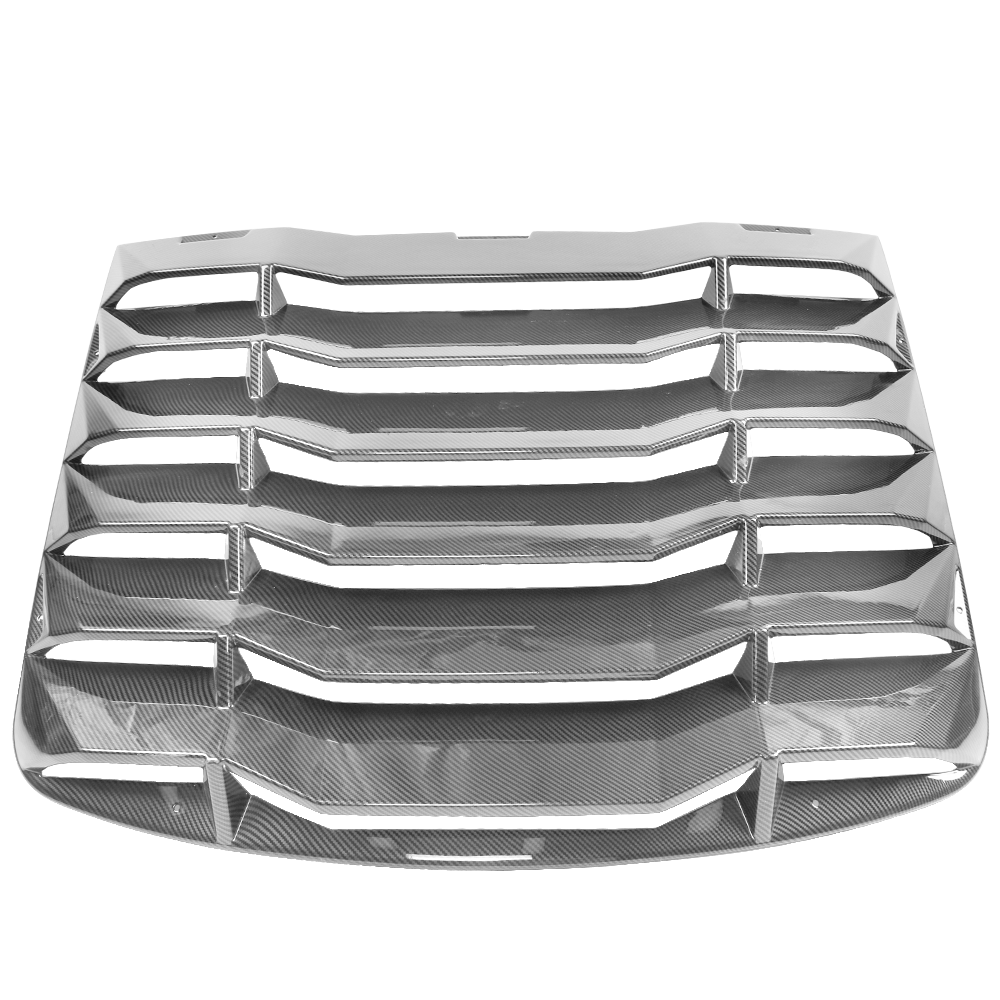 Ikon Motorsports Rear Window Louver, Carbon Fiber Finish, Fits 2003 ...