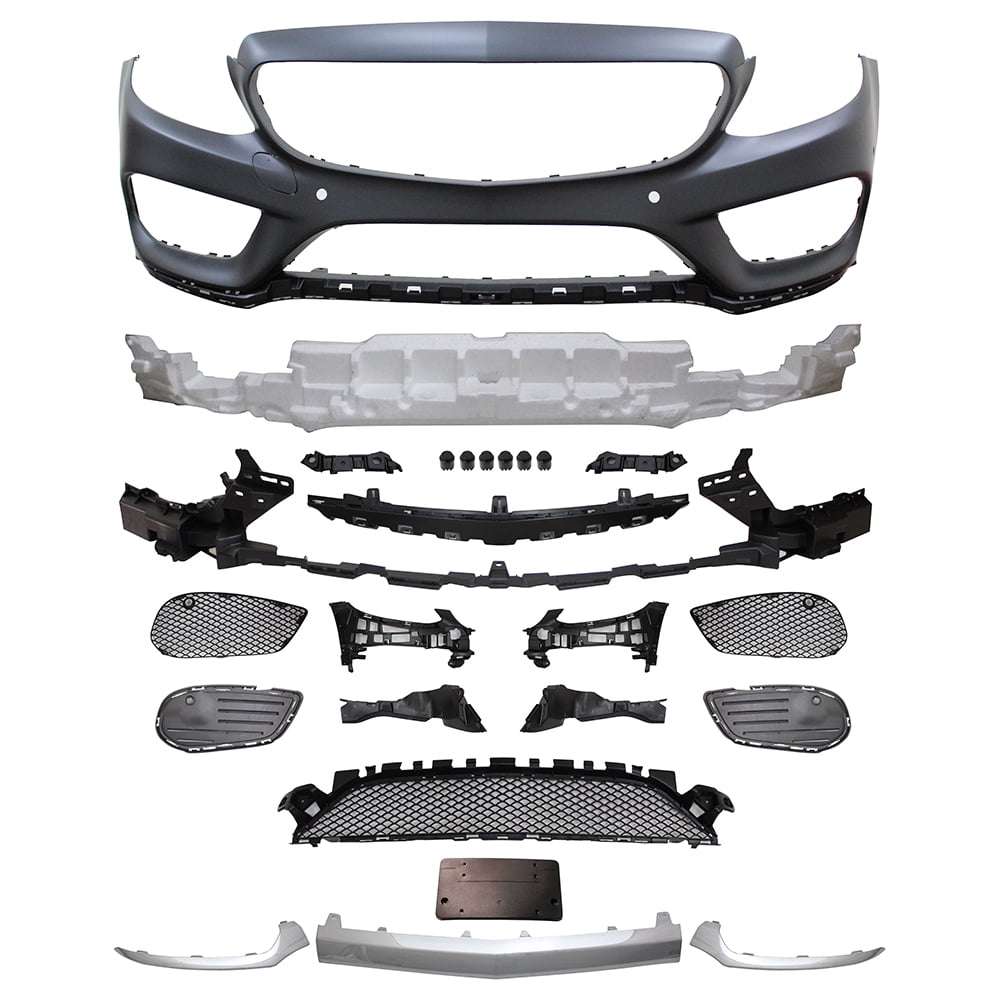 Ikon Motorsports Compatible with 15-18 Benz C-Class W205 AMG Style ...