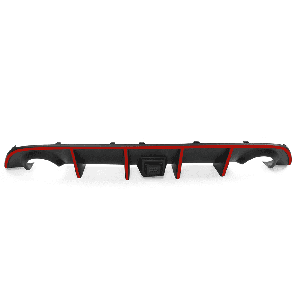 Ikon Motorsports Compatible with 15-23 Charger SRT Rear Diffuser with ...