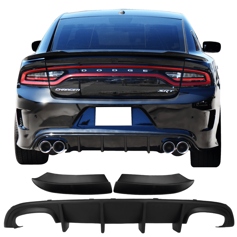 Ikon Motorsports Compatible with 15-23 Dodge Charger Quad Exhaust Rear ...