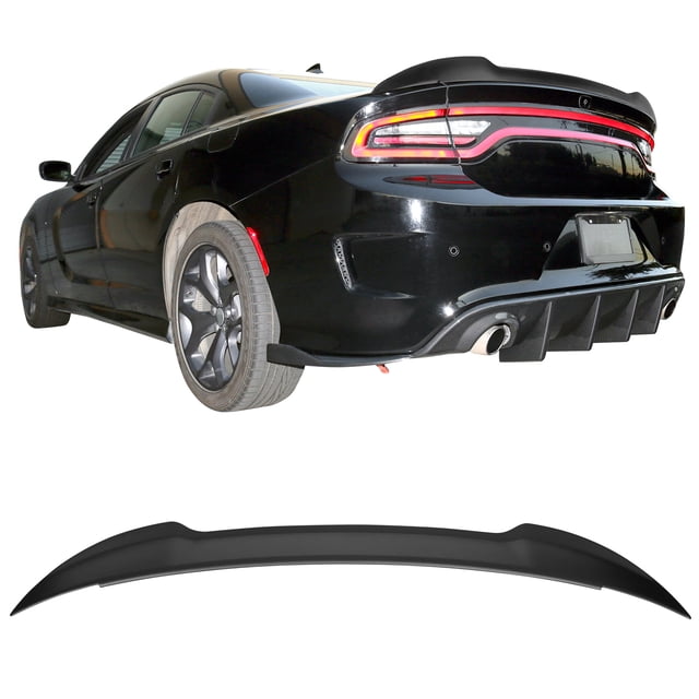 Ikon Motorsports Compatible with 15-23 Dodge Charger Rear Trunk Spoiler ...