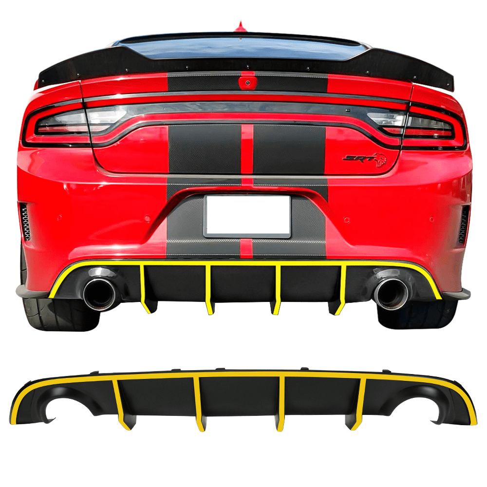 Ikon Motorsports Compatible with 15-23 Dodge Charger SRT V2 Style Rear ...