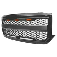 Ikon Motorsports Black Front Hood Mesh Grille, Compatible with 2015 ...