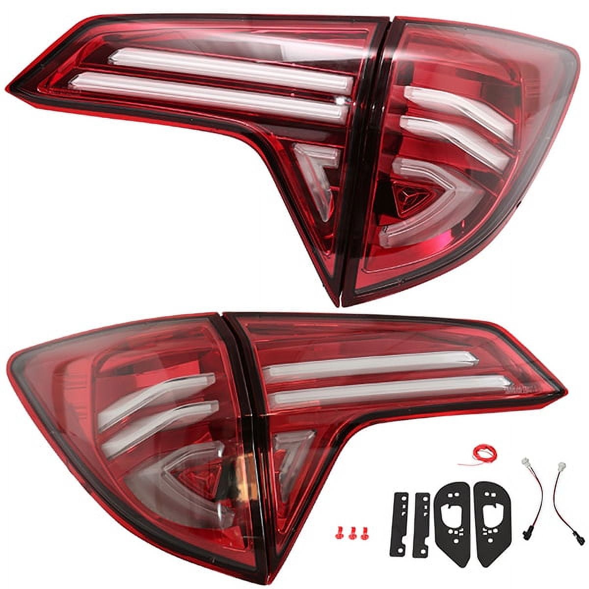 Ikon Motorsports Compatible with 16-18 HRV Rear Full LED Light Bar Tail ...