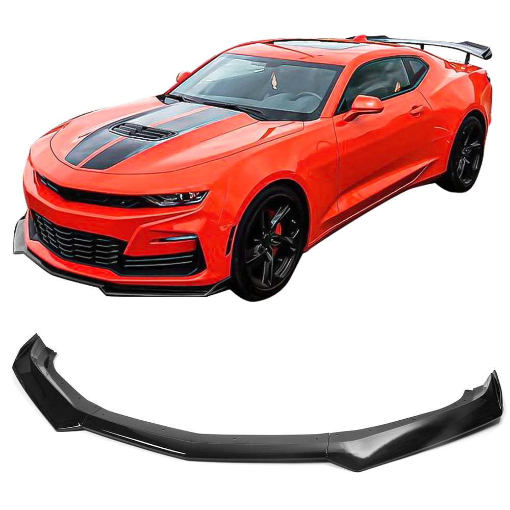 Ikon Motorsports Front Lip Compatible with 2016-2024 Chevy Camaro 1LE ...