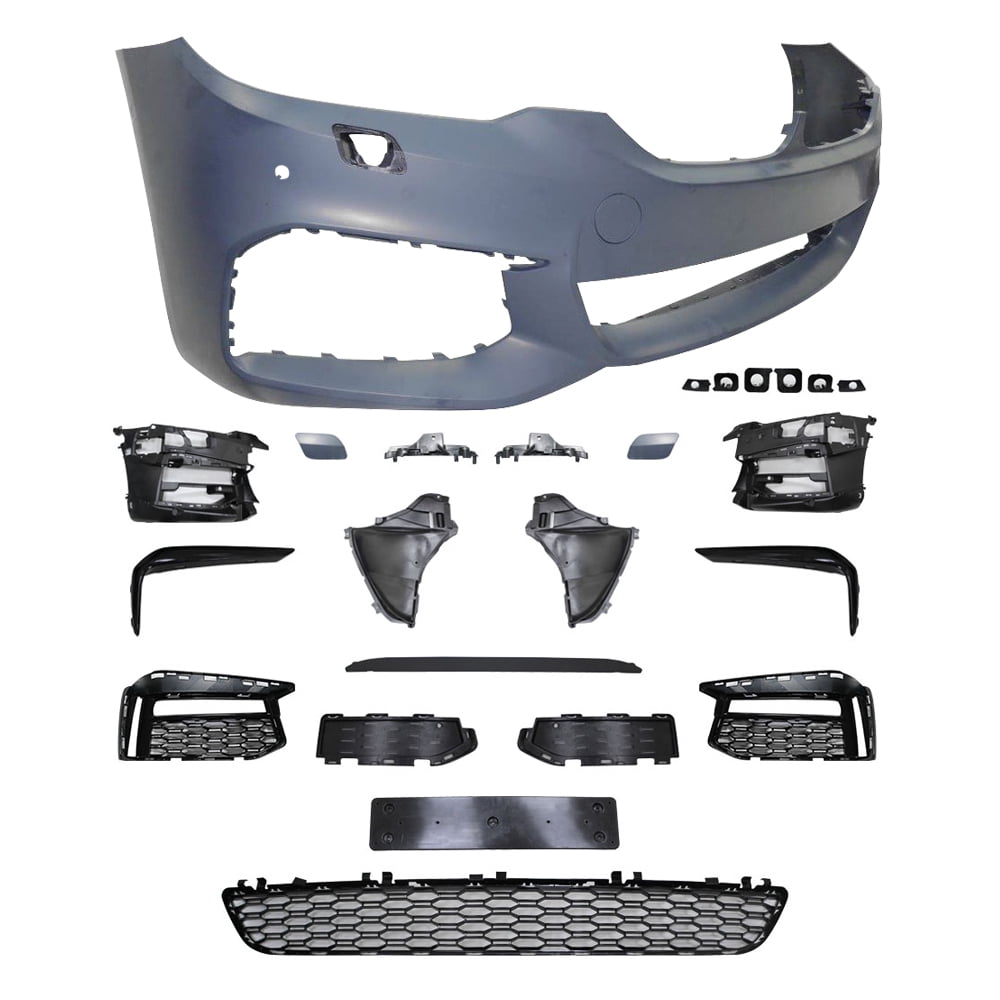 Ikon Motorsports Compatible with 17-20 BMW G30 5 Series MT Front Bumper ...