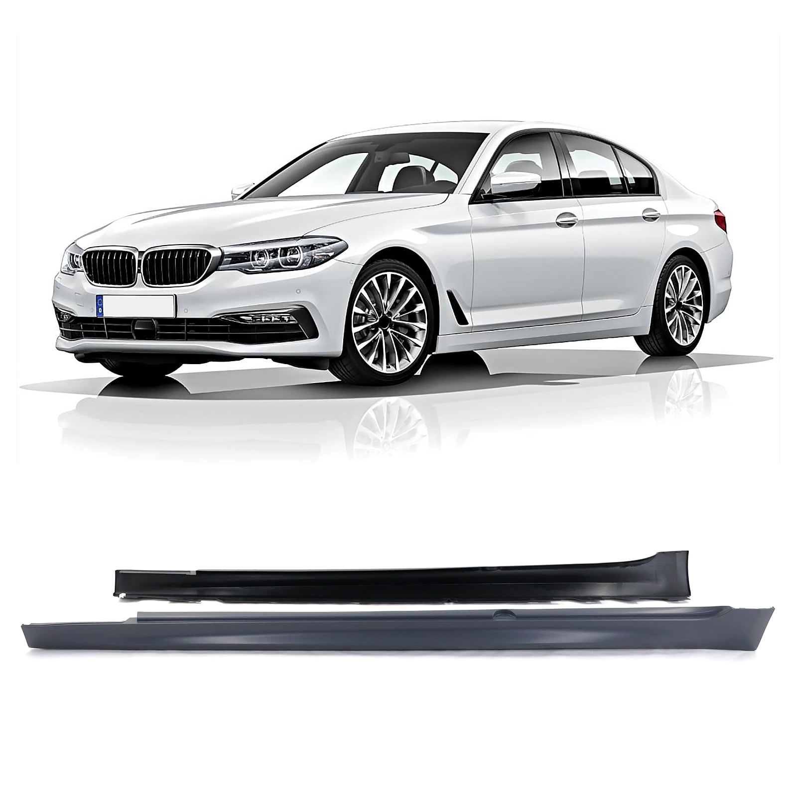 Ikon Motorsports Compatible with 17-23 BMW 5 Series G30 MT Side Skirt ...