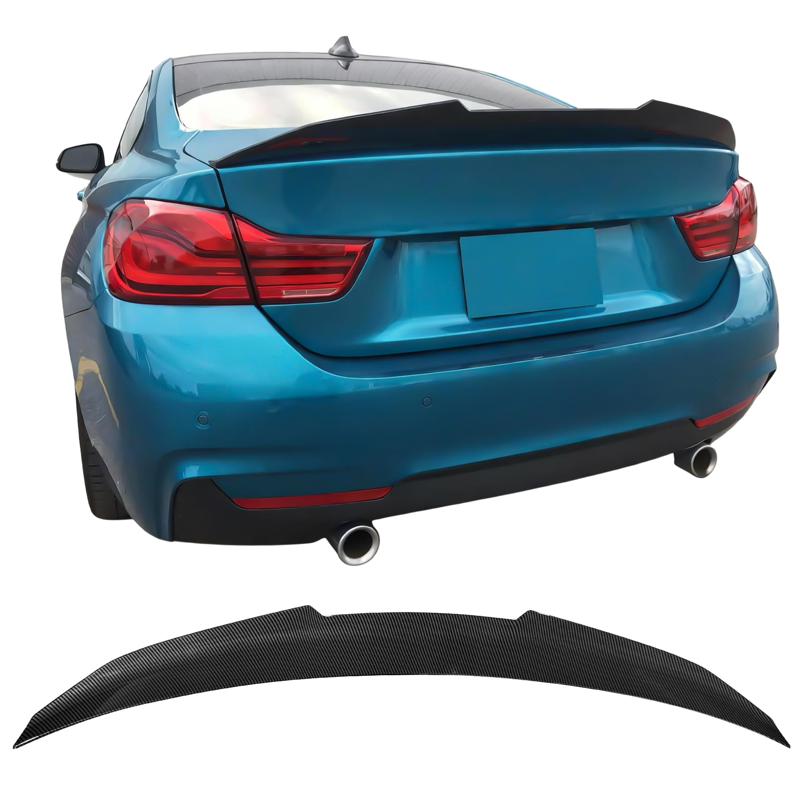 Ikon Motorsports Duckbill Highkick Rear Trunk Spoiler Wing Lip Exterior ...