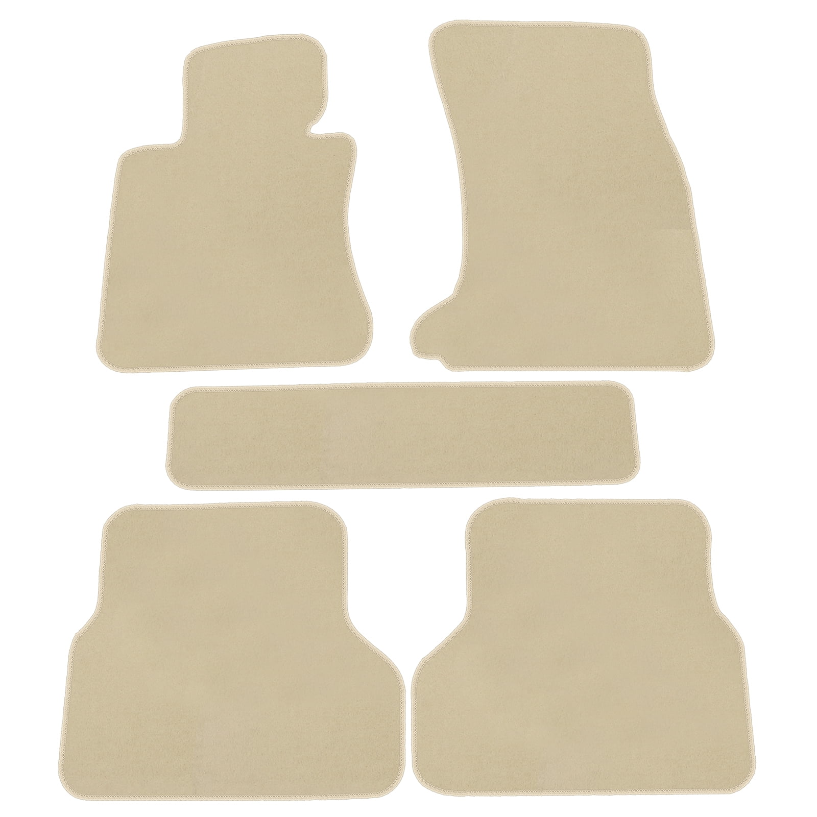 Ikon Motorsports Floor Mat Compatible With 2004-2009 BMW E60 Sedan 4 ...