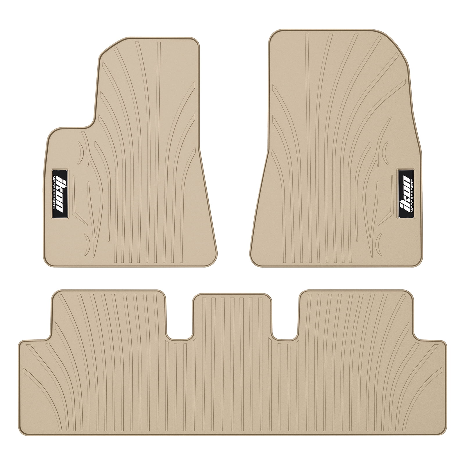Ikon Motorsports Floor Mats Compatible With 2017-2023 Tesla Model 3 ...