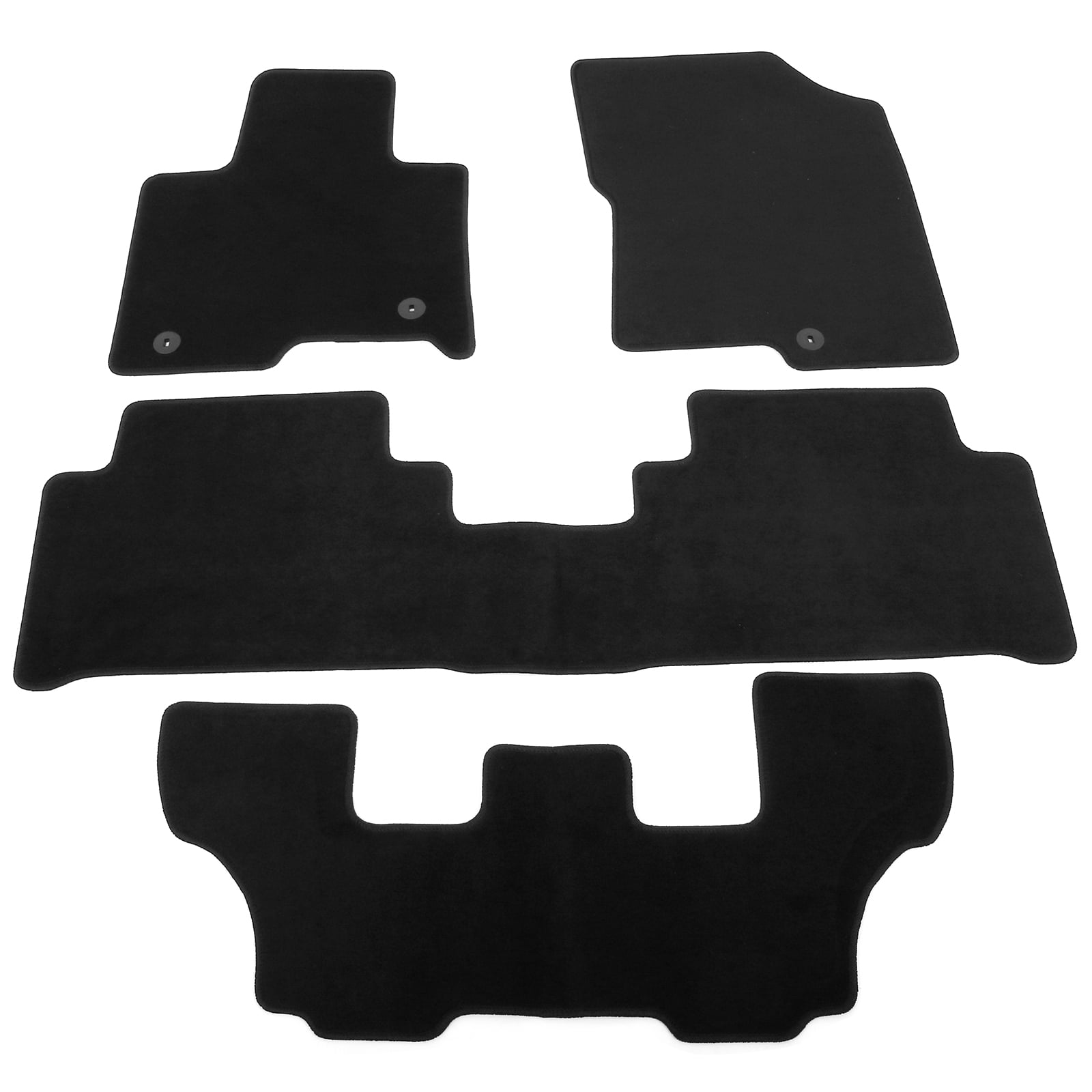 Ikon Motorsports Front & Rear Floor Mats Fits 2021-2025 Kia Sorento ...