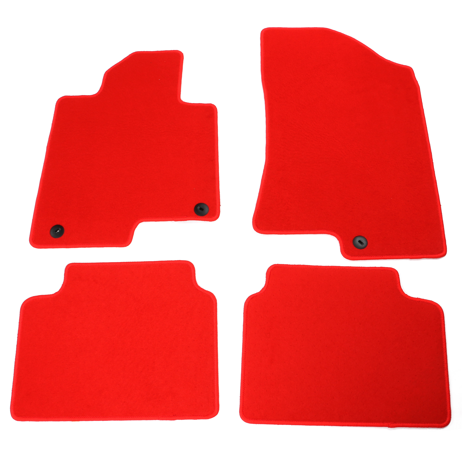 Ikon Motorsports Floor Mats Compatible With 2021-2025 Kia K5, Red Nylon ...