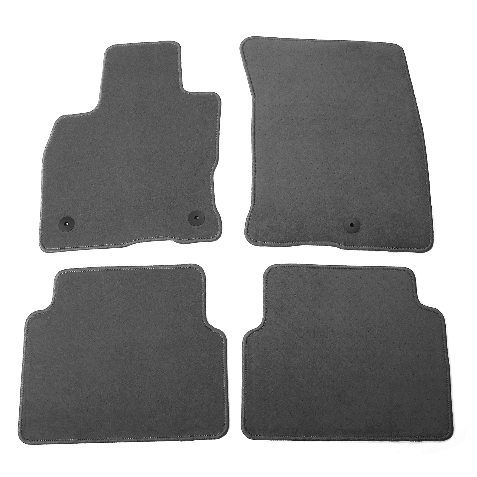 Ikon Motorsports Floor Mats Compatible With 2021-2025 Ford Bronco Sport, Gray Nylon Car Auto ...