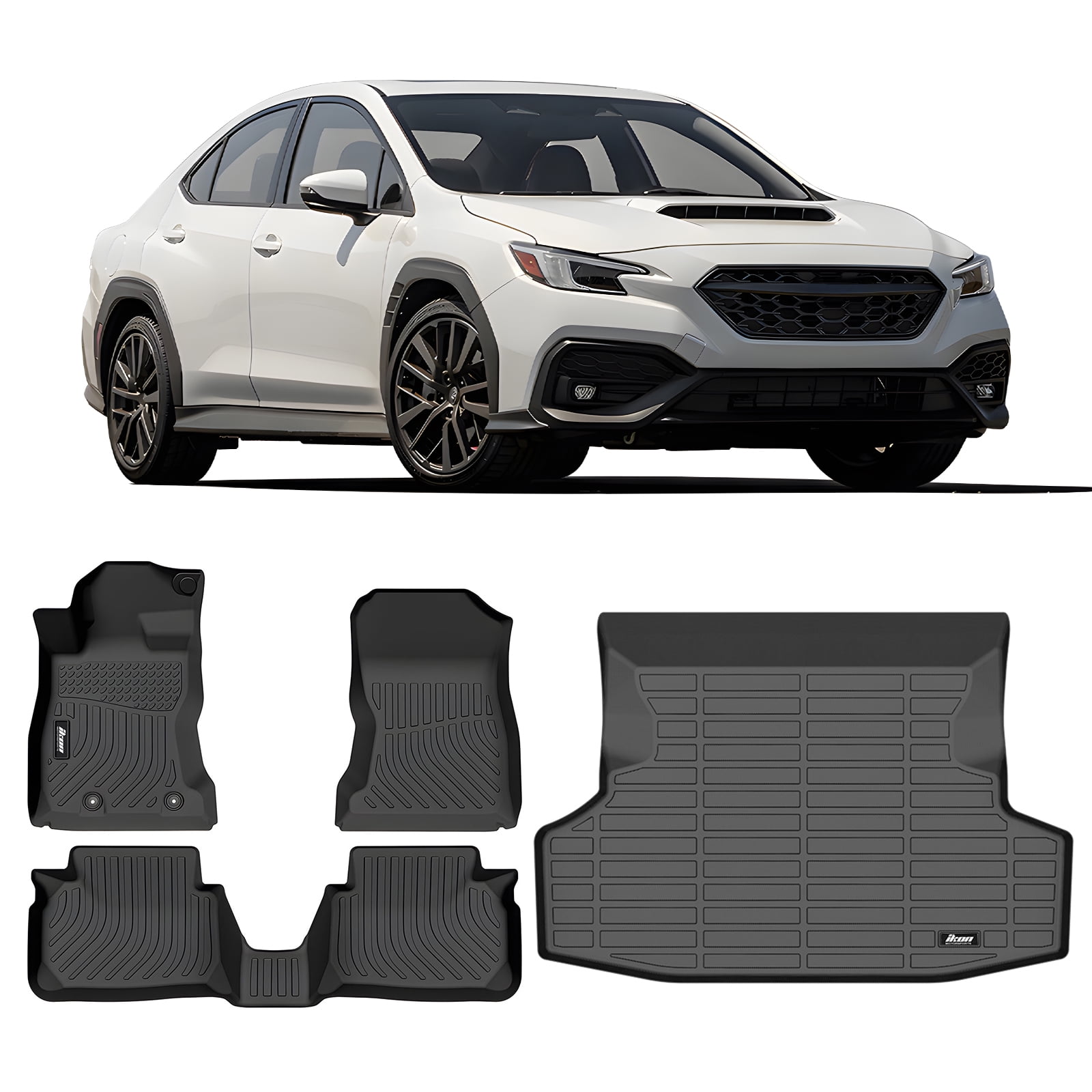 Ikon Motorsports Floor Mats & Trunk Mat Compatible With 2022-2025 ...