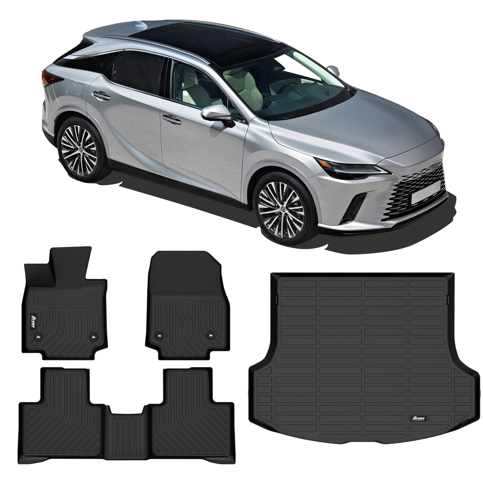 Ikon Motorsports Floor Mats & Trunk Mat Compatible With 2023-2025 Lexus ...