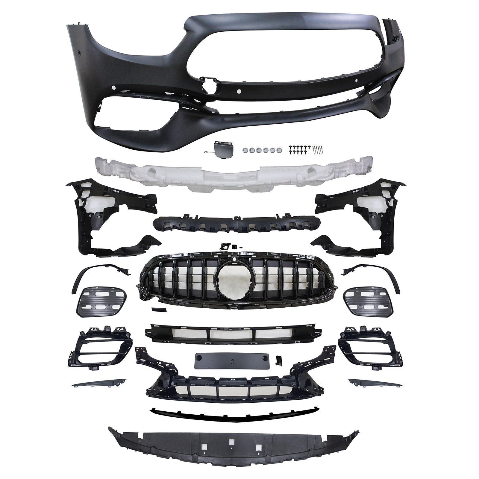 Ikon Motorsports Front Bumper Compatible With 2021-2023 Mercedes-Benz ...