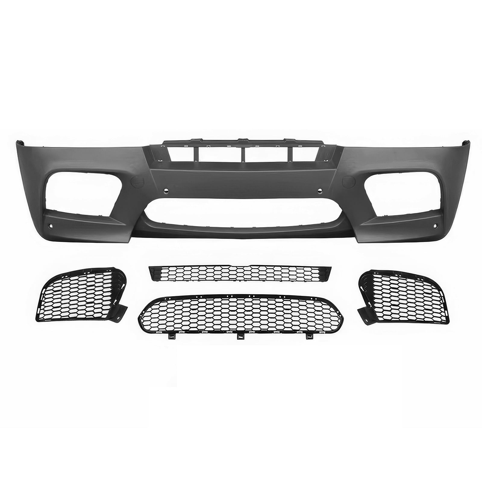 Ikon Motorsports Front Bumper Cover Compatible With 2008-2014 BMW X5 ...