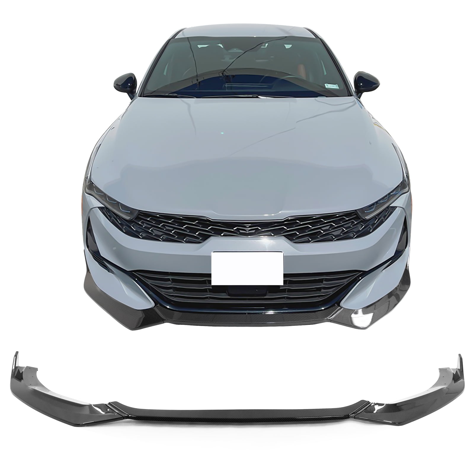 Ikon Motorsports Front Bumper Lip Compatible With 2021-2024 Kia K5 GT ...