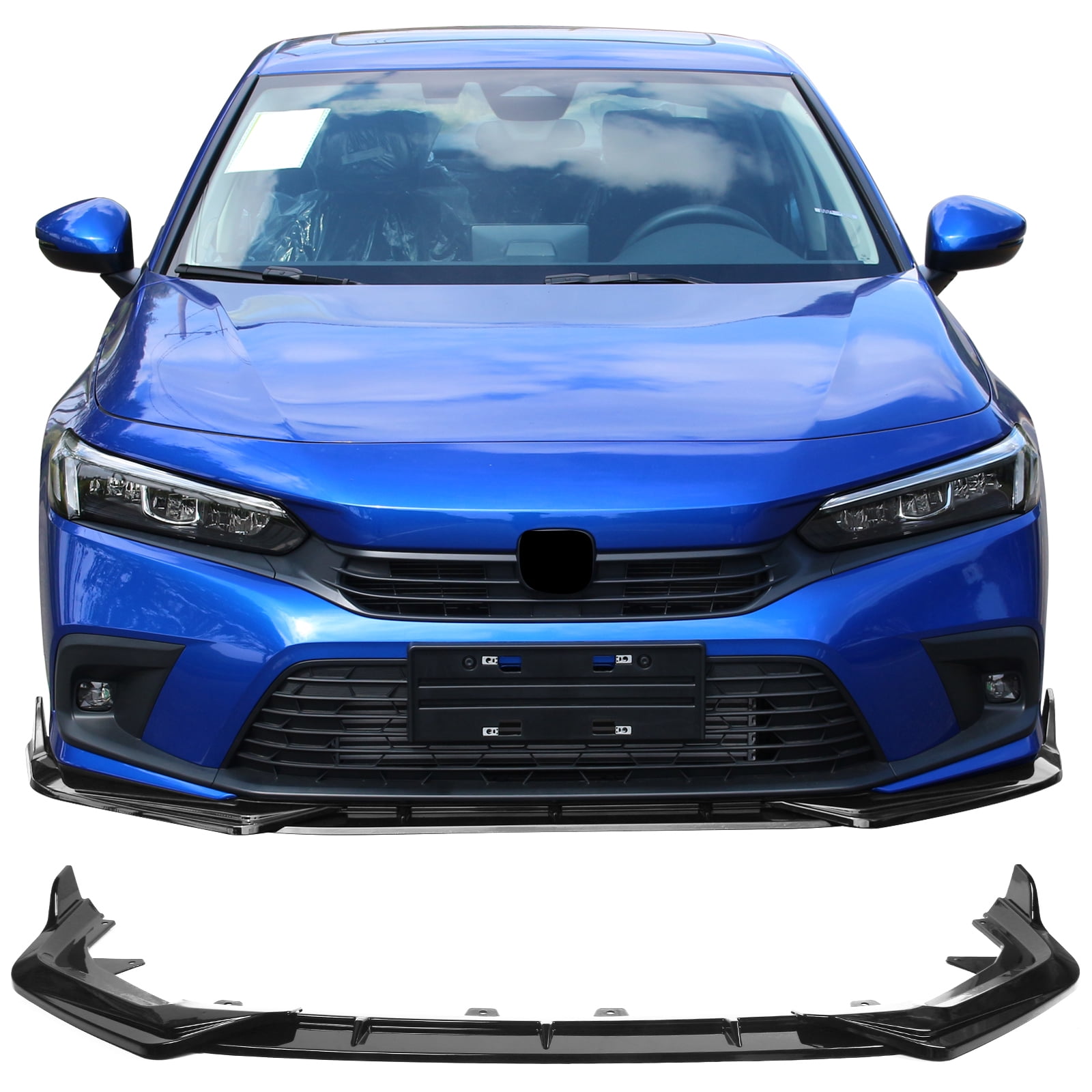 Ikon Motorsports Front Bumper Lip for 2022-2024 Honda Civic Sedan ...