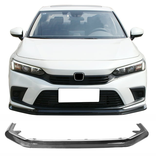 Ikon Motorsports Front Bumper Lip Compatible With 2022-2024 Honda Civic ...