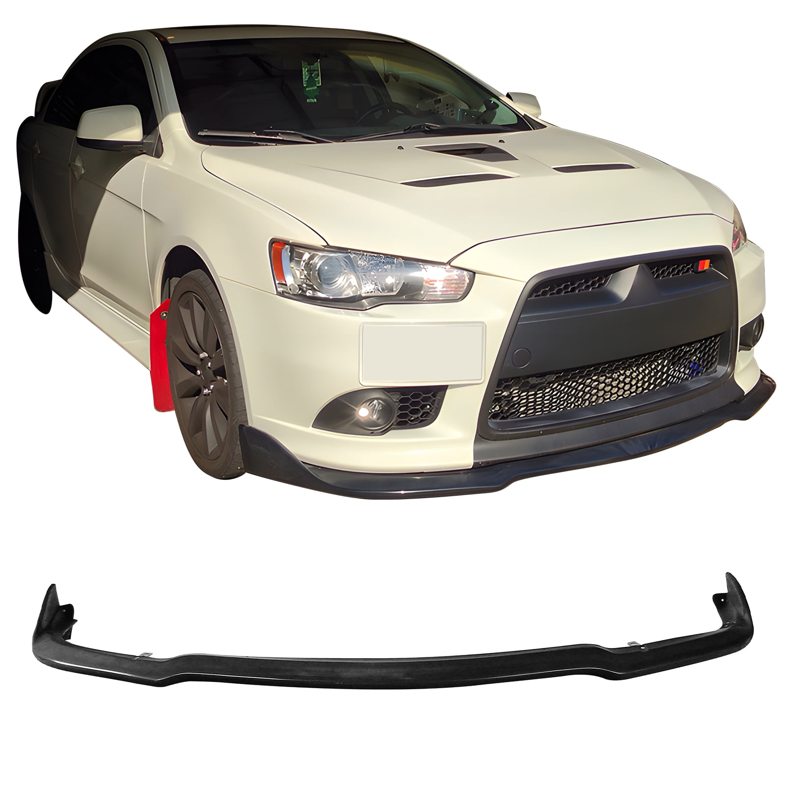 Ikon Motorsports Front Bumper Lip Compatible with 2009-2014 Mitsubishi ...