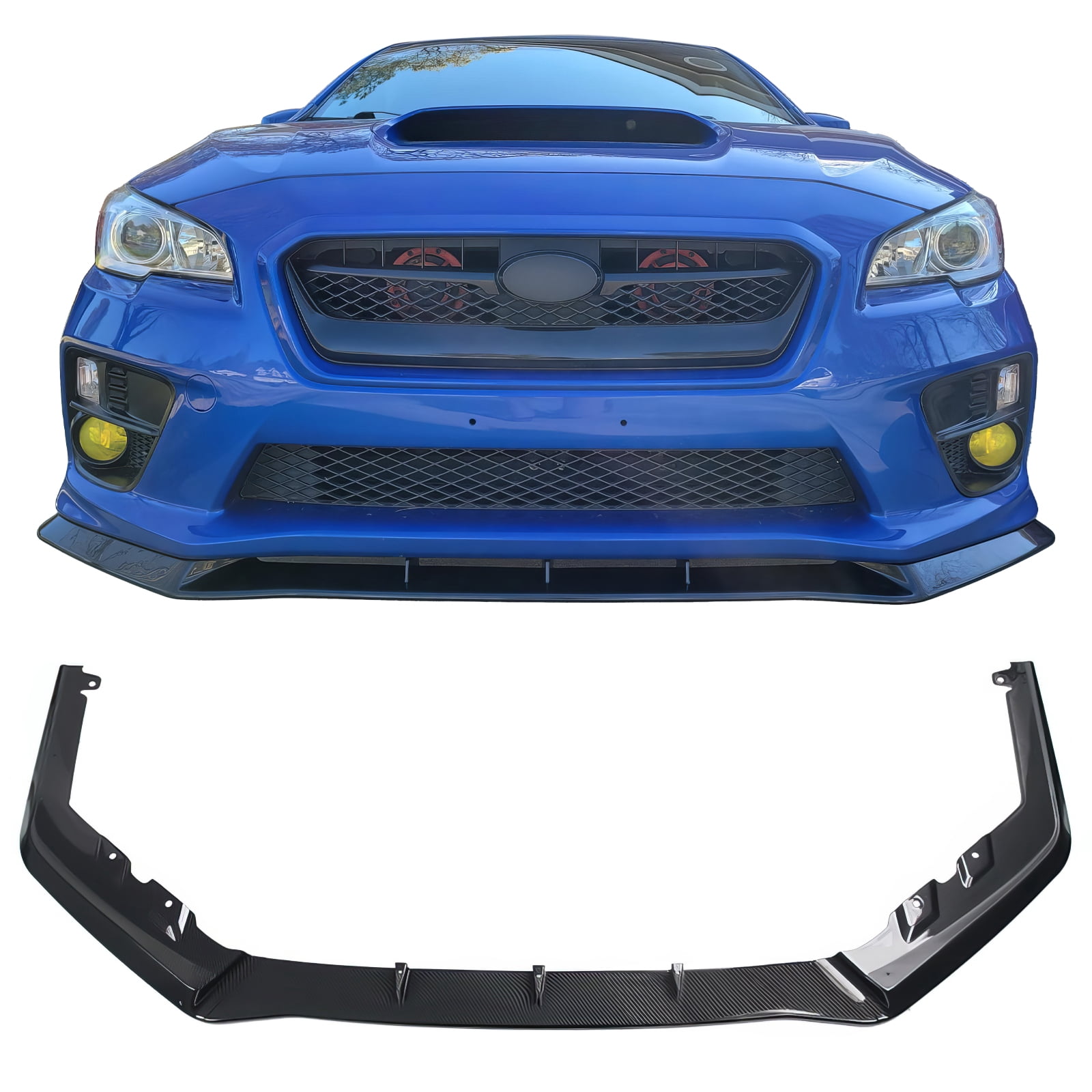 Ikon Motorsports Front Bumper Lip Compatible with 2015-2021 Subaru WRX ...