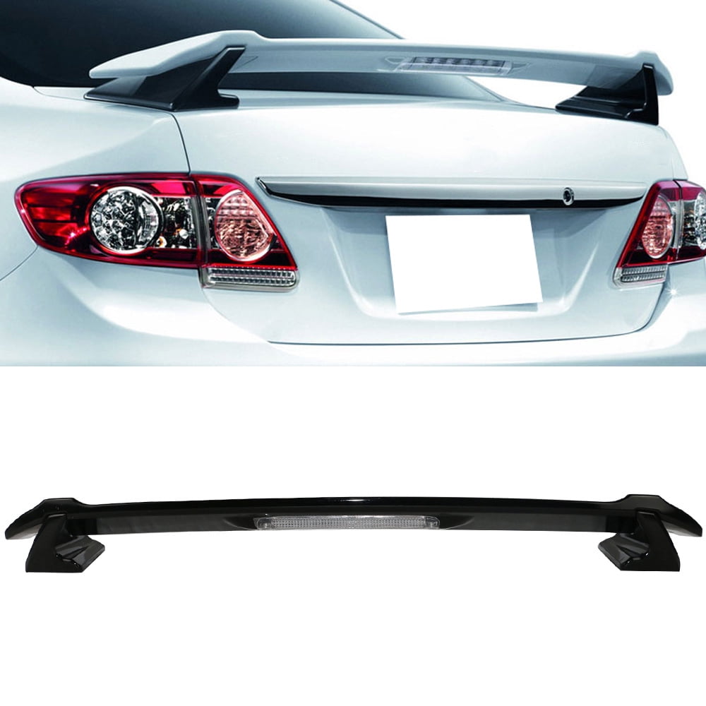 Ikon Motorsports Gloss Black ABS Trunk Spoiler for 2009-2013 Toyota ...