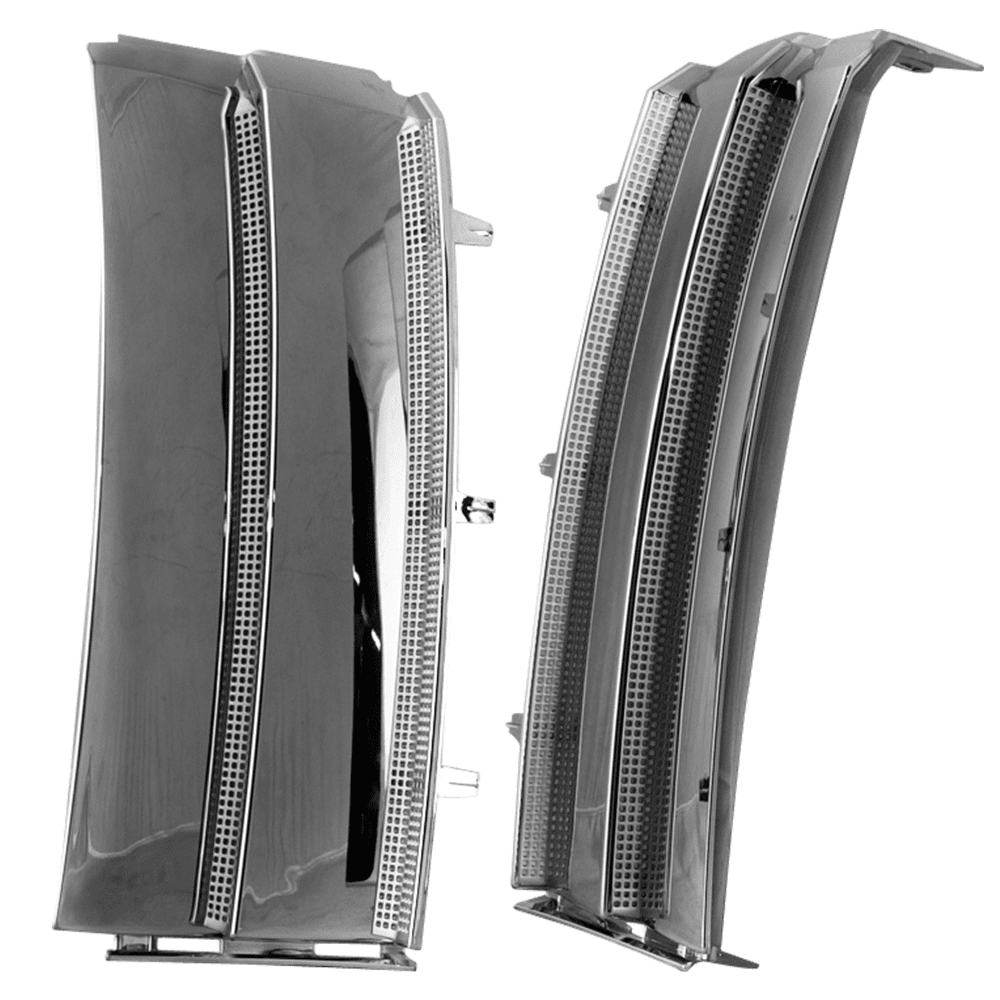 Ikon Motorsports Grille - Fits 03-12 Land Range Rover Chrome Side ...