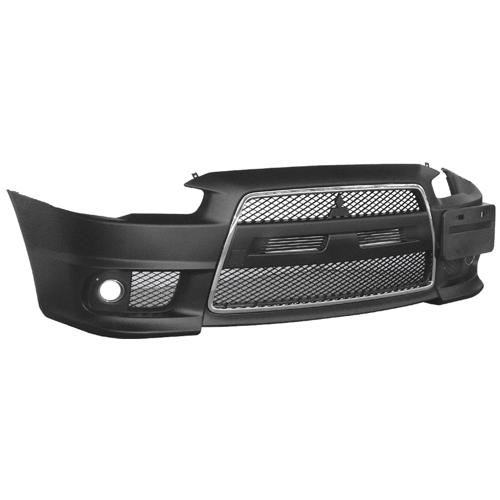 Ikon Motorsports Grille - Fits 08-15 Lancer EVO Front Bumper Cover ...