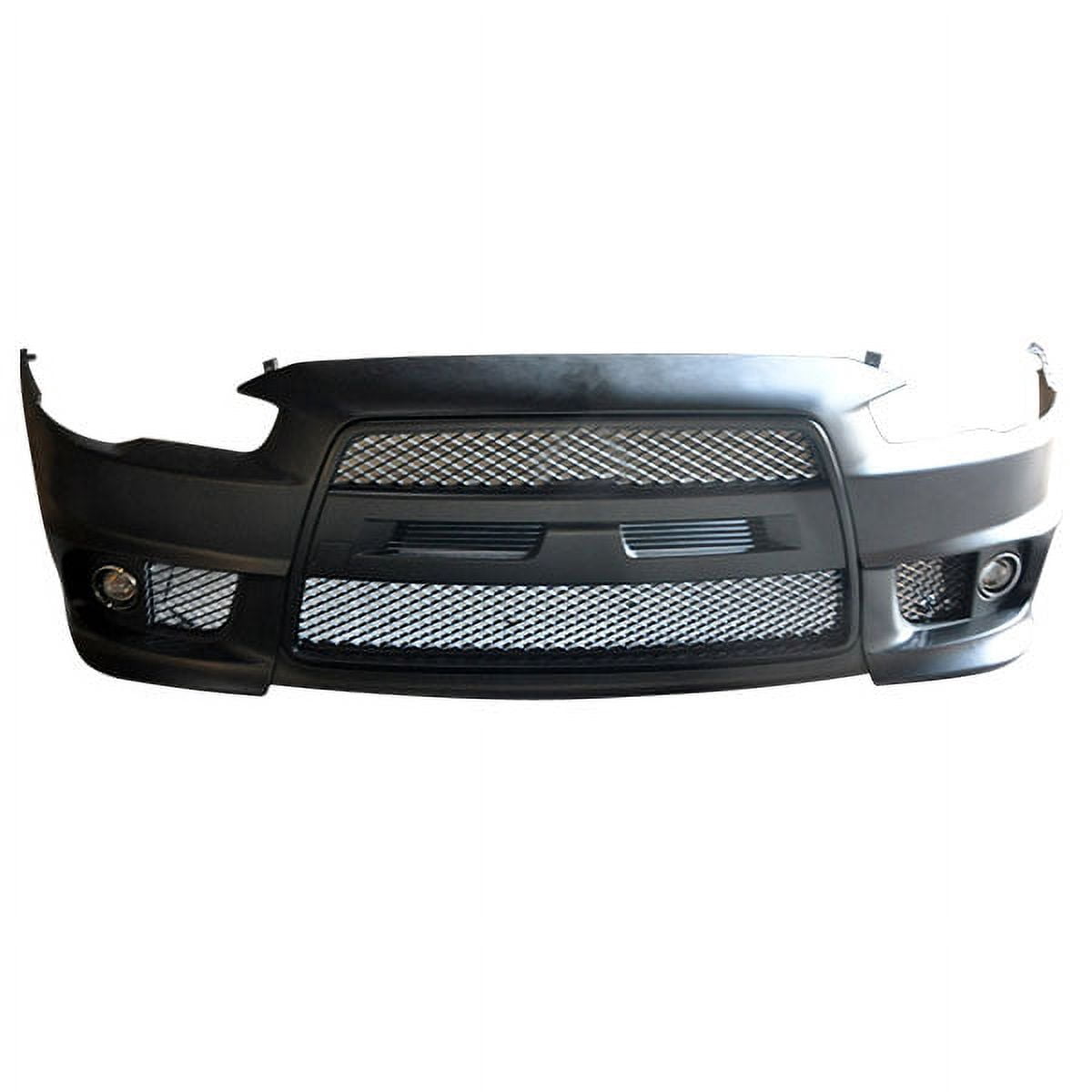 Ikon Motorsports Grille - Fits 08-15 Lancer EVO Front Bumper Cover ...